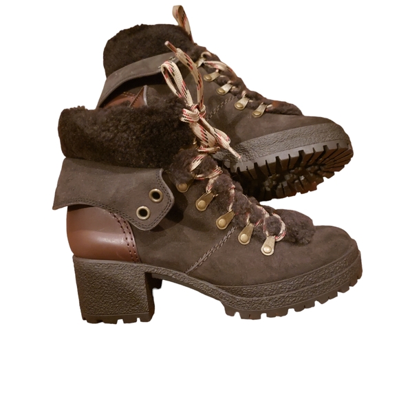 See By Chloe | Shoes | See By Chloe Eileen Block Heel Ankle Boots Size ...